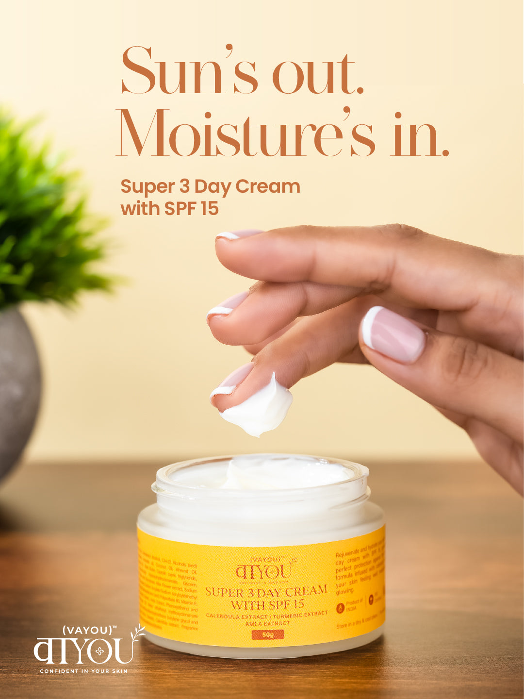 Super 3 Day Cream with spf 15 – Vayou
